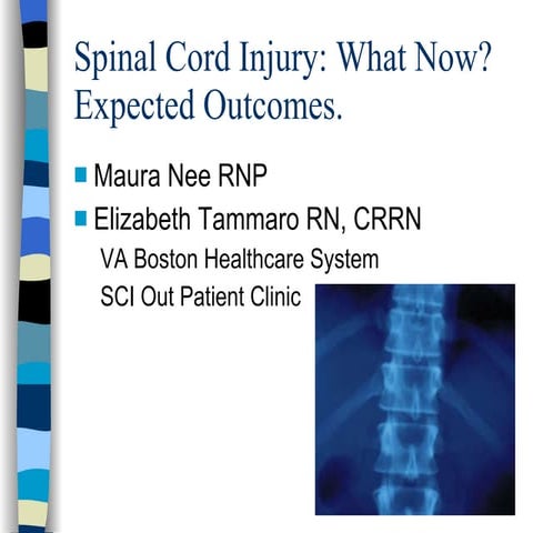 Spinal cord injury | PPT