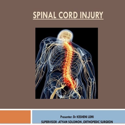 Spinal Cord Injury Lecture Presentation for Medical Students. | PPTX