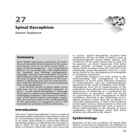 Spinal Dysraphism[1] | PDF | Pregnancy | Reproductive Health