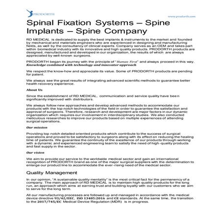 Spinal fixation systems spine implants spine company | DOCX