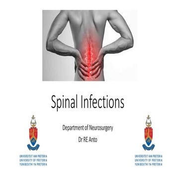 Spinal infections | PPTX