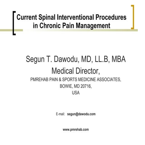 Spinal Injections | PPT