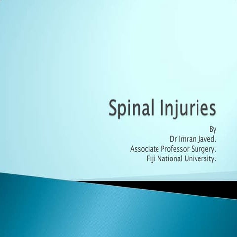 Spinal injuries | PPT