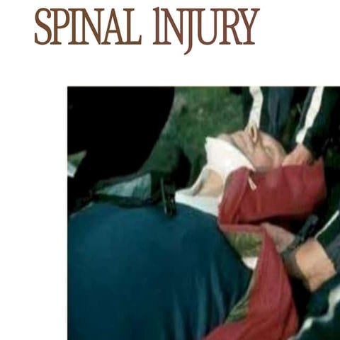Spinal Injuries Ppt Management Of Spinal Pptx