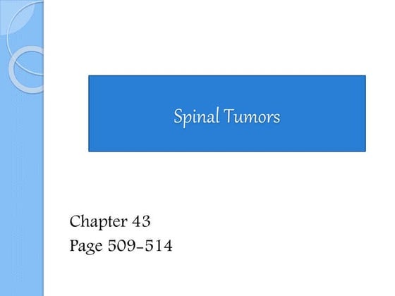 Spinal tumor | ODP