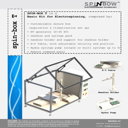 Spin-Box T, basic kit, from Spinbow S.R.L | PDF