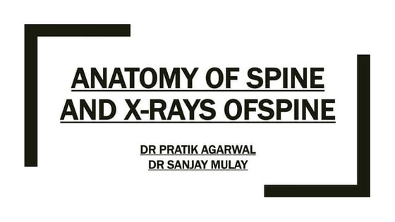 Spine radiography | PPT