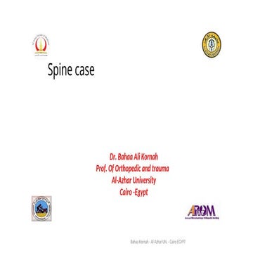 Spine case rare cases of spine disorder.ppt