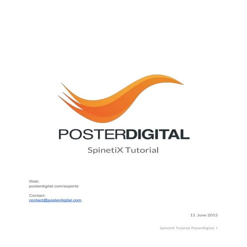 PosterDigital SpinetiX Tutorial: How to connect your SpinetiX | PDF