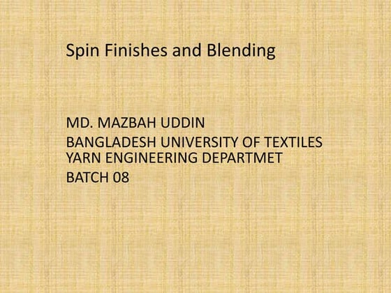Textile finishes | PPT