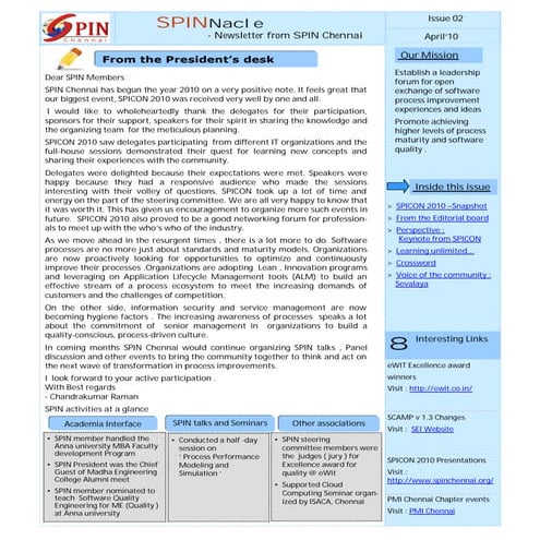 Spin Newsletter Spi Nnacle Issue 02[1] | PDF