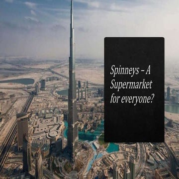 Spinneys Case Study | PPTX