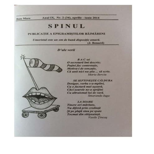 Revista Spinul nr 34 aprilie-iunie | DOC