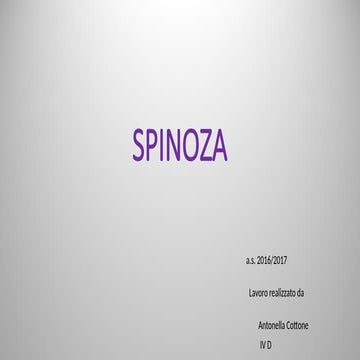 Spinoza.pptjiioooìk8nub6v5v5vyhujihugtf5crxrc | PPT