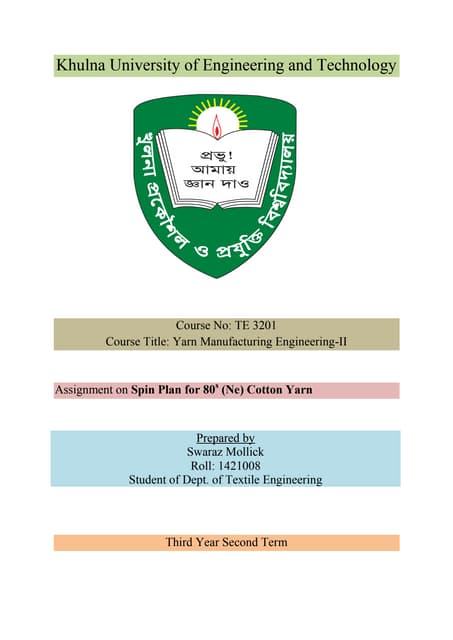 Spinning Plan Calculation | PDF | Needlework | Arts and Crafts