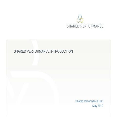 Shared Performance Introduction | PPTX | Computer Software and ...