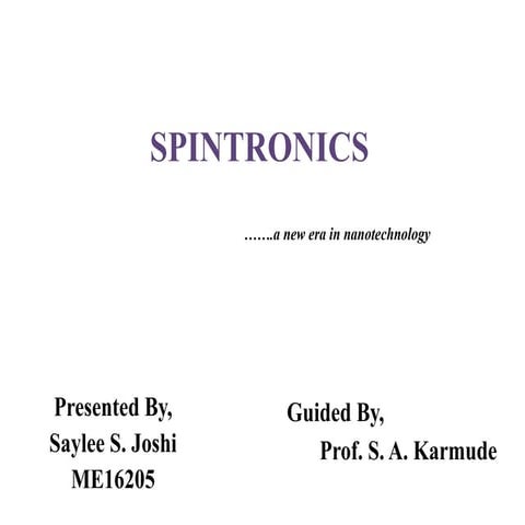 Spintronics | PPT