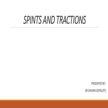 Splint and tractions | PPTX