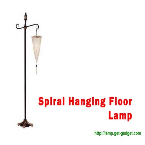 Spiral hanging floor lamp | PPT