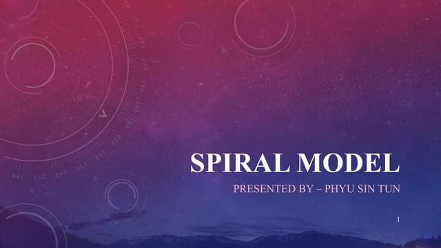 Spiral model presentation | PPT