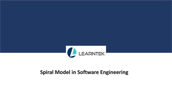 Software Engineering - Spiral Model | PPTX