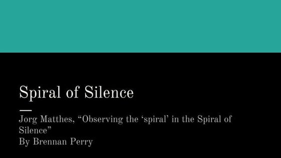 Effect theory the spiral of silence theory | PPTX | Science