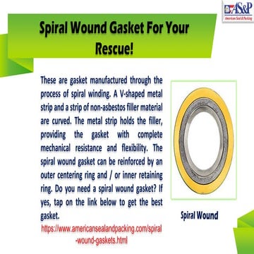 Spiral wound gasket for your rescue! | PDF