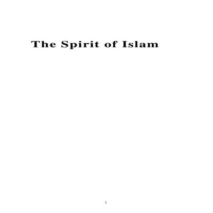 Spirit of islam | PDF