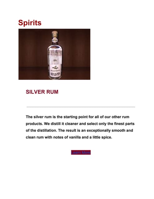 Rum | PPT | Alcoholic Beverages | Food & Drink