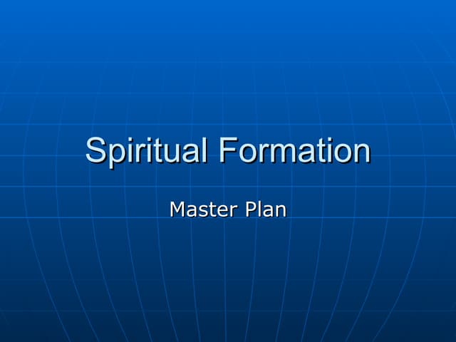 6. spiritual formation | PPT