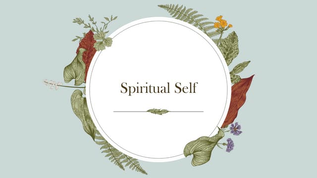The Spiritual Self | PPT