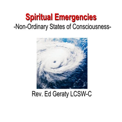 Spiritual Emergencies | PPT