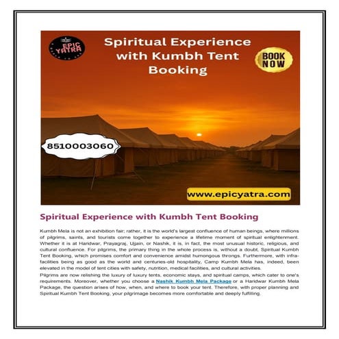 Spiritual Experience with Kumbh Tent Booking.pdf