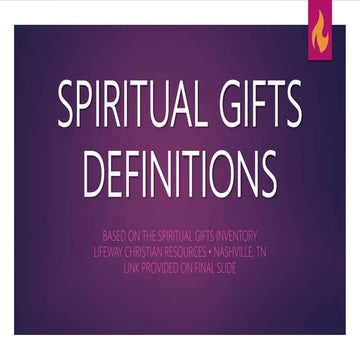 Exploring Spiritual Gifts | PPTX