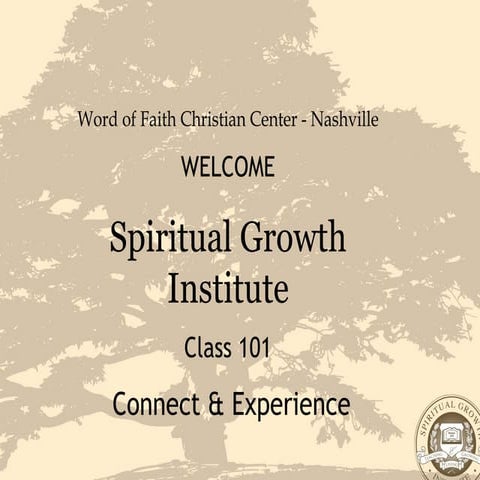 Spiritual Growth 101 | PPT