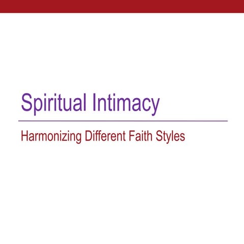 Spiritual Intimacy | PPT
