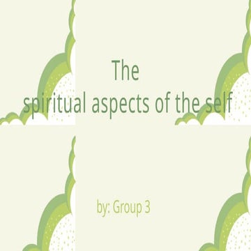 SPIRITUAL SELF. PPT.pptx for healing,,,, | PPTX