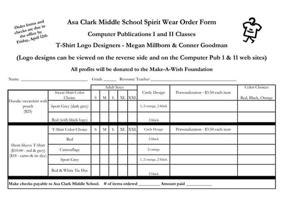 Order Form - Designs | PDF