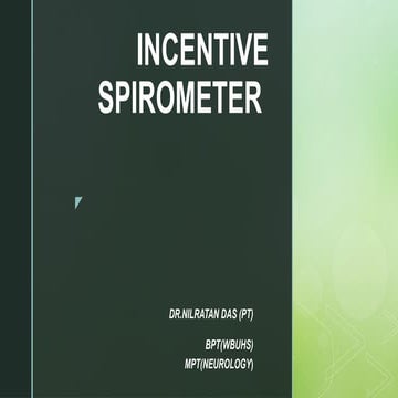 Incentive spirometry ppt | PDF