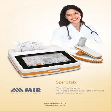 Spirolab Spirometer with Oximetry option | PDF | Lung and Respiratory ...