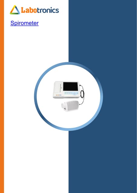 Spirolab Spirometer with Oximetry option | PDF | Lung and Respiratory ...