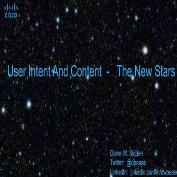 Presentation: It's the Thought That Counts. Why User Intent and Content ...