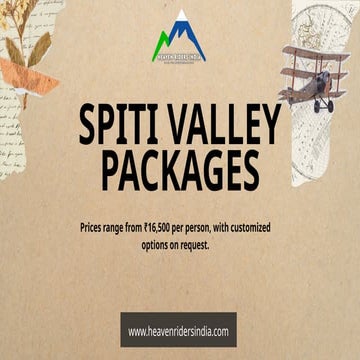 Spiti Valley Packages . | PPTX