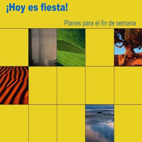 Planes para el fin de semana | PPTX