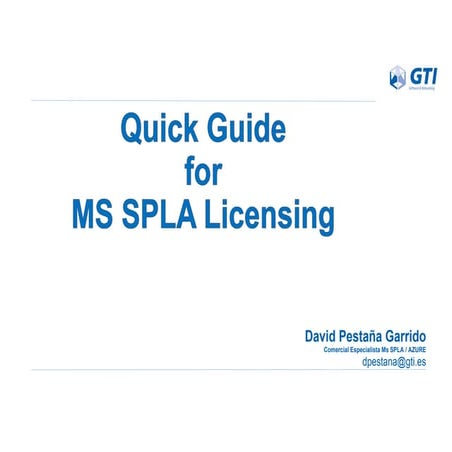 Spla licensing example | PDF