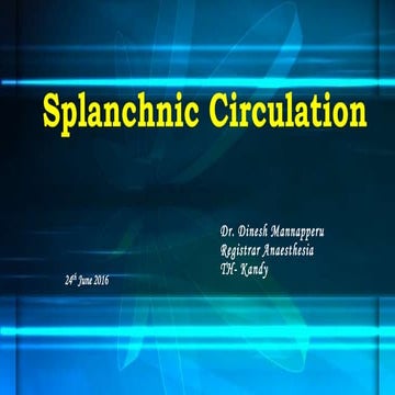 Splanchnic circulation | PPTX