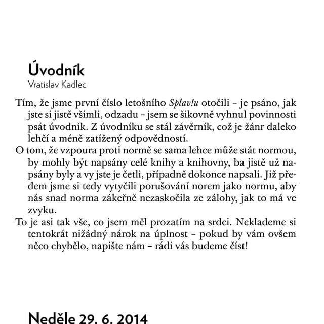 Splav! 2014 / 1 | PDF