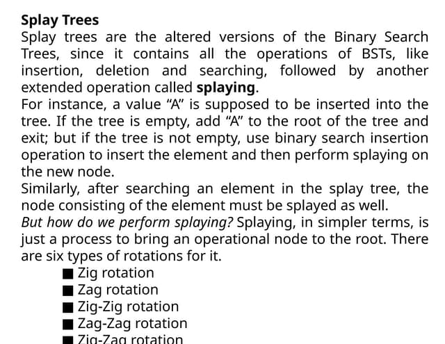 Splay Trees Data Structure and Algorithm (DSA).pptx Splay Trees Data Structure and Algorithm (DSA).pptx