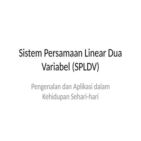 SPLDV_Materi_Presentation.pptx ppppppppp | PPTX