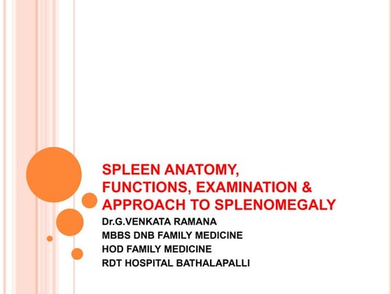 Clinical examination of spleen | PPT